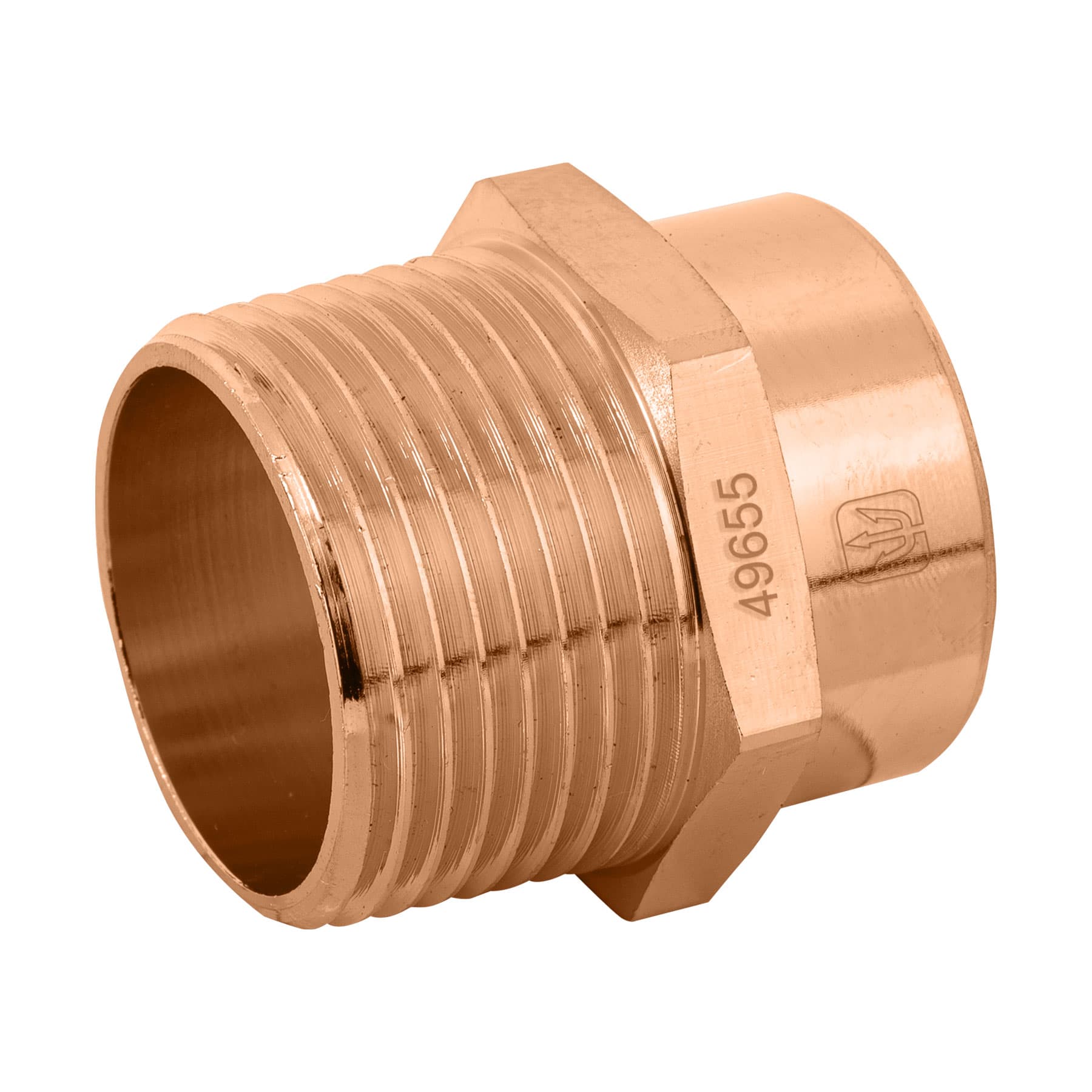 Conector Cobre Rosca Externa 1 - Todo Truper